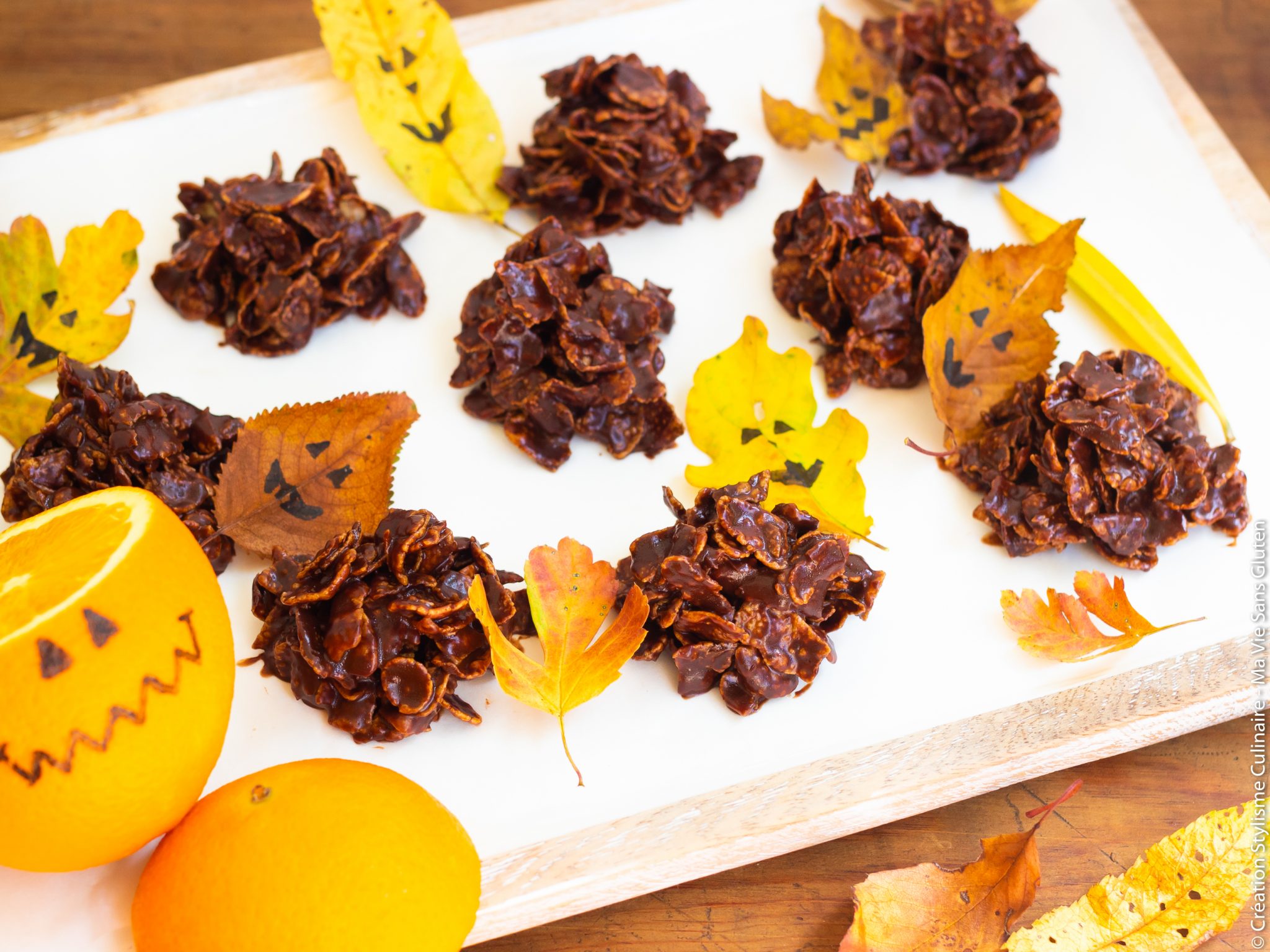Roses des sables sans gluten et décor Halloween | Recette d’Halloween ...